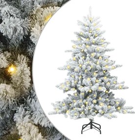Umělý Skládací Vánoční Strom s stojanem Bílá 150 cm PVC a ocel 3397701