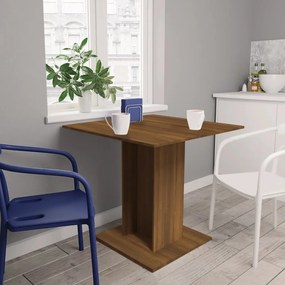 vidaXL Jídelní stůl 80 x 80 x 75 cm dřevotříska [800255] Barva: hnědý dub