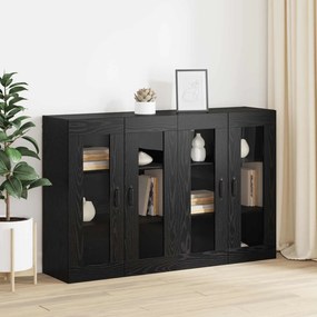 Nástěnné skříňky 2 ks Černý dub 69,5 x 34 x 90 cm 3394538