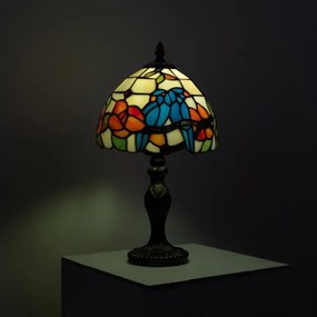 Brilagi - Tiffany vitrážová stolní lampa JUNGLE 1xE27/60W/230V