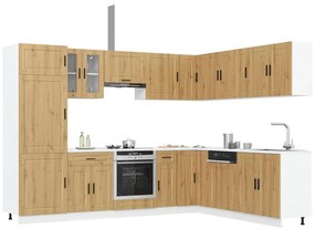 14dílná sada kuchyňských skříněk "Porto" dub artisan kompozit 3315000