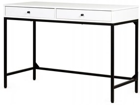 Psací stůl Trewolo110 cm bílý/černý