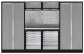 Sestava dílenského nábytku Procarosa PROFI 3608 Pracovní deska: nerezová