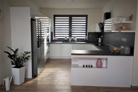 ZEBRA Shop Roleta DEN A NOC / PREMIUM / GRAFIT MELÍR / BH 70 Barva mechanizmu: bílá, Výška: 150, Šířka: 30
