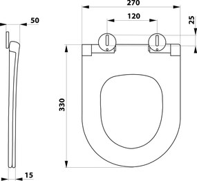 Aqualine Petit WC sedátko odnímatelné bílá PT005