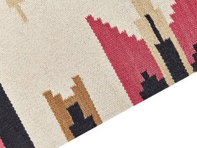 Bavlněný kelimový koberec 160 x 230 cm vícebarevný GARNI Beliani