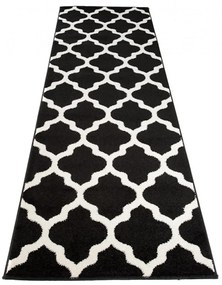 Kusový koberec Berda černý atyp 70x200cm