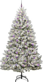 Umělý vánoční stromeček 270 cm 300 LED Teplá bílá PVC a ocel 3395781