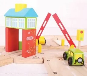 Bigjigs Rail Závory s návěstím / od 3 let