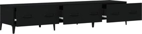 vidaXL TV skříňka 150 x 34,5 x 30 cm kompozitní dřevo [812646] Barva: Černá