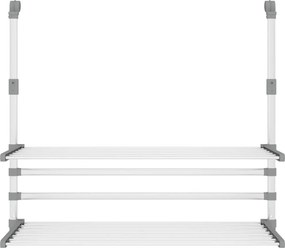 Sušák na prádlo na balkon 89 x 25 x (60–95) cm hliník 154605