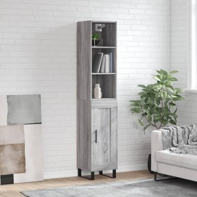 Skříň highboard šedá sonoma 34,5 x 34 x 180 cm kompozitní dřevo