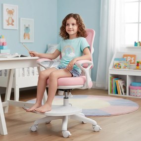 Dětská rostoucí židle Neoseat JUNI 020 — látka, pratelný potah, růžová