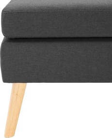 Podnožka tmavě šedá textil 288734