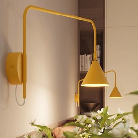 Sollux Lighting Nástěnné svítidlo NOX 1 žluté s vypínačem