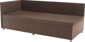Válenda AURIA UNI 90x200 s úložným prostorem, hnědá Taupe Trinity 06 Kondela 0000395672