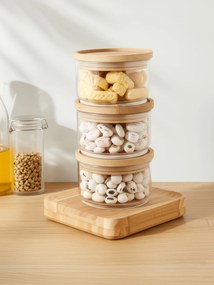 Sinsay - Nádoby na potraviny s víkem 3 pack - béžová