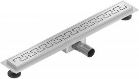Mexen Flat nerezový sprchový žlab 50 cm vzor M15, 1024050-15