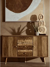 Komoda v tmavě přírodní barvě 114x70x39 cm Frida – Premier Housewares