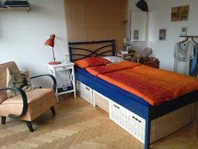 Nábytek ATIKA s.r.o. Kovová postel ANGELETA Povrchová úprava: stříbrná RAL 9006, Rozměr: 140 x 200 cm