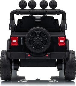 LEAN CARS Akumulátorové vozidlo Jeep Rubicon DK-JWR558 24 V, černé