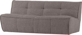 Hnědá pohovka z textilie bouclé 204 cm Cluster – vtwonen