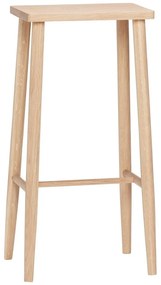 Barová stolička z dubového dřeva v přírodní barvě (výška sedáku 72 cm) Folk – Hübsch