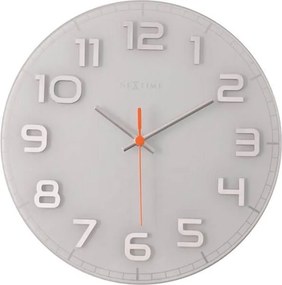 Designové nástěnné hodiny 8817wi nextime classy round 30cm