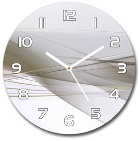 Wallmuralia Skleněné hodiny na stěnu Abstrakce fi 30 cm