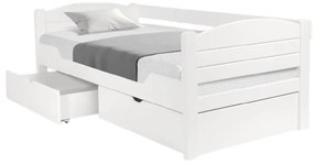 Postel z masivu K1 SOFA 90 PLNÁ PLUS - buk Zelená