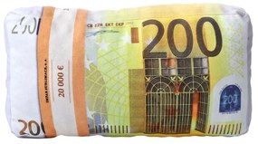 3D polštář Bankovky 200€