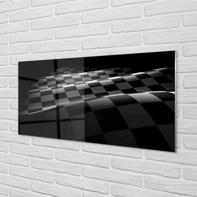 akrylový obraz checker vlajky 100x50 cm