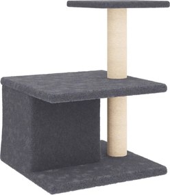 Škrabadlo pro kočky se sisalovými sloupky tmavě šedé 48 cm 171788