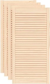 Nábytková dvířka lamelový design 4 ks 99,3 x 49,4 cm borovice 151138