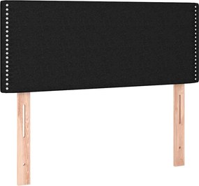 Box spring postel s matrací a LED černá 90x190 cm textil 3133599
