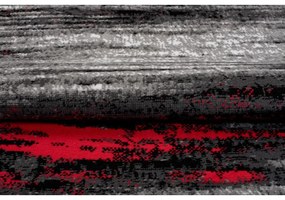 Kusový koberec PP Prince černo červený 80x150cm