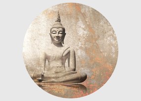 Samolepící vliesová fototapeta na zed' Meditující Buddha | 140 x 140 cm | DCR3302