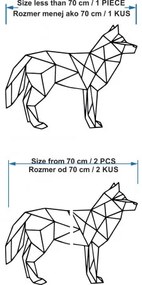 Geometrický obraz na zeď pes I SENTOP PR0231