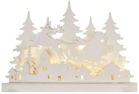 Emos Vánoční LED Vesnička 31cm 2xAA WW časovač