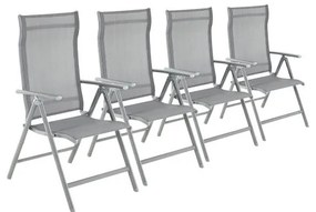 Sada 4 zahradních židlí GCB30GY