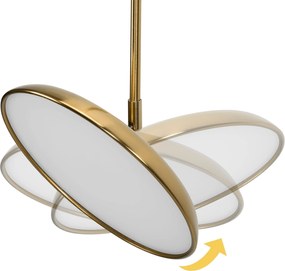 Toolight Toolight, LED stropní svítidlo APP1281-CP Gold, zlatá lesklá, OSW-05183