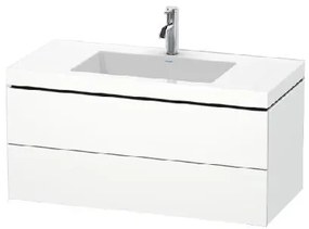 Duravit L-Cube - Skříňka s umyvadlem 500x1000x480 mm, 2 zásuvky, bílá mat LC6928O1818