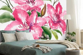 Samolepící tapeta nádherné květiny - 300x200 cm