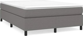 Box spring postel s matrací tmavě šedá 140x200 cm textil 3144424