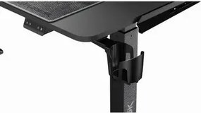 ULTRADESK WINGER černá / Herní elektrický nastavitelný stůl / 155 x 60