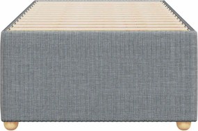 Rám postele bez matrace světle šedá 90 x 190 cm textil 3284900