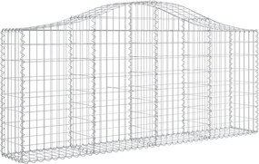 Klenuté gabionové koše 12ks 200x30x80/100 cm pozinkované železo 3145419