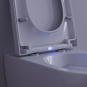 Závěsné WC NT2039 s pomalu padajícím prkénkem Soft-close, rimless - bílá lesklá