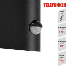Telefunken 312505TF-LED Venkovní nástěnné svítidlo se senzorem LED/10W/230V IP44