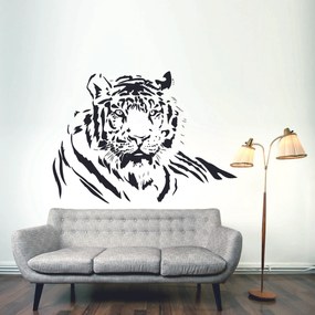 Samolepka na zeď - Ležící tygr (60x43 cm) - PopyDesign